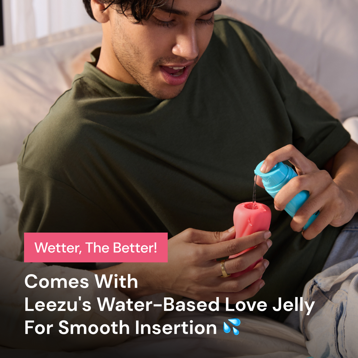 Toys For Men - Mens Stroker & Water Based Lube Combo Online I Leezu's