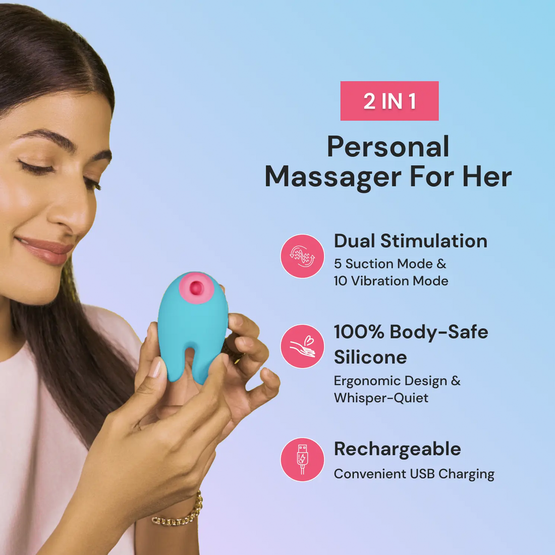 Buy Pyaari Personal Massager Massager For Women | Leezu's